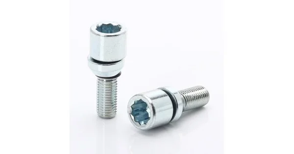 Set of 20 SILVER Changeable star bolts 12x1,5 + Key
